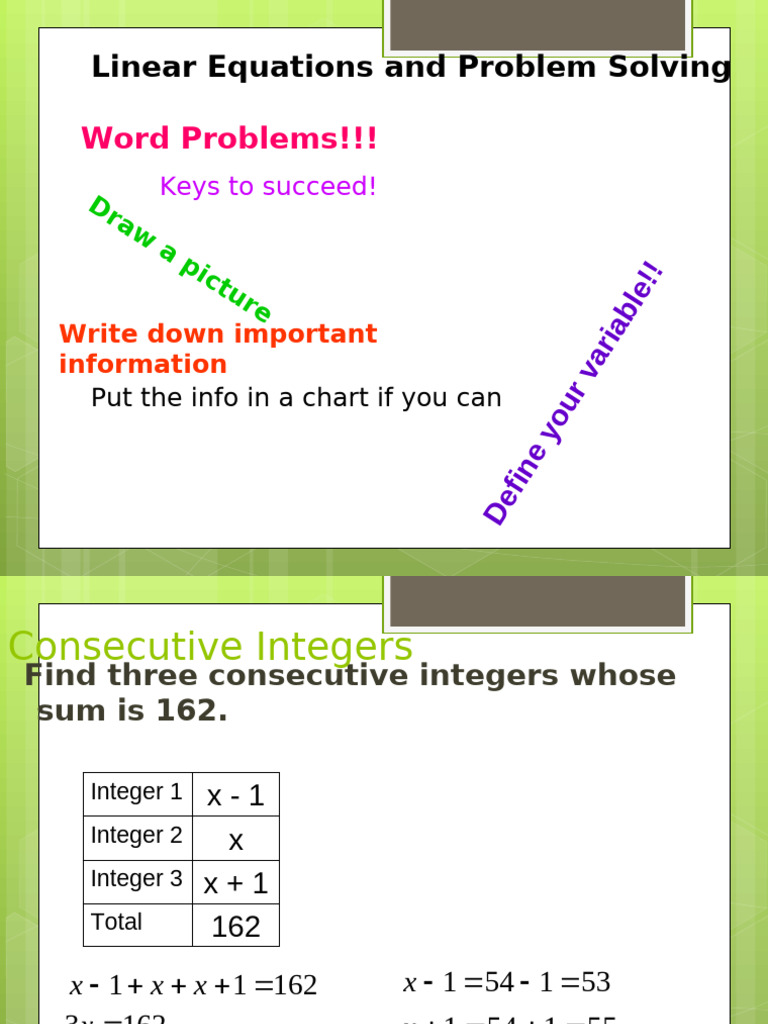linear-equations-problems-students-copy | PDF