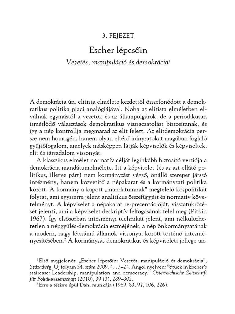 Manipuláció És Demokrácia 3. Fej | PDF