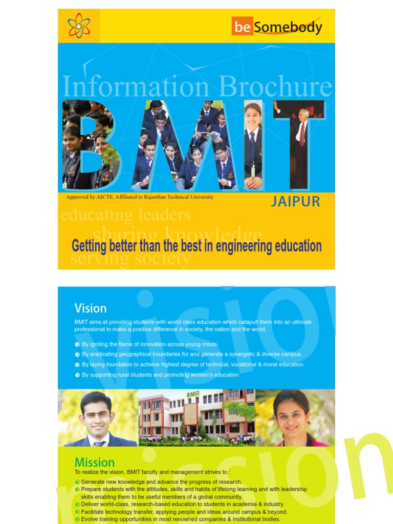 BMIT College Details | PDF | Doctorate | Doctor Of Philosophy