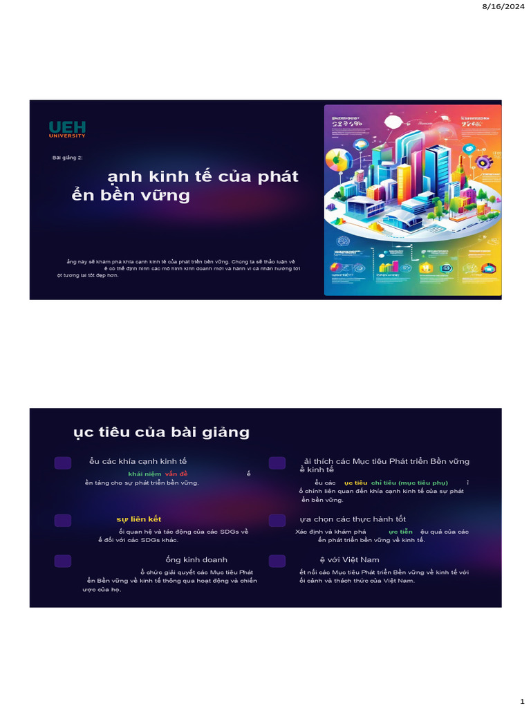 Bai Giang 2 Khia Canh Kinh Te Cua PTBV | PDF