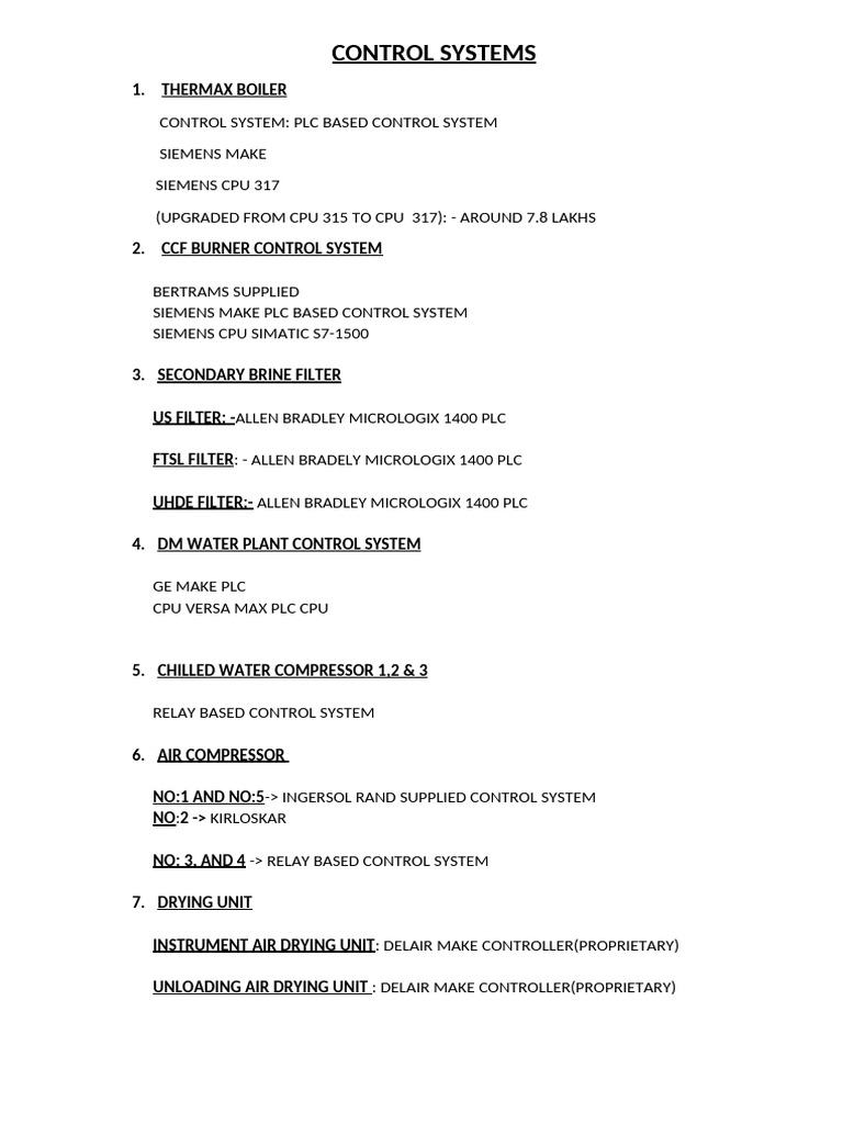 Control System | PDF