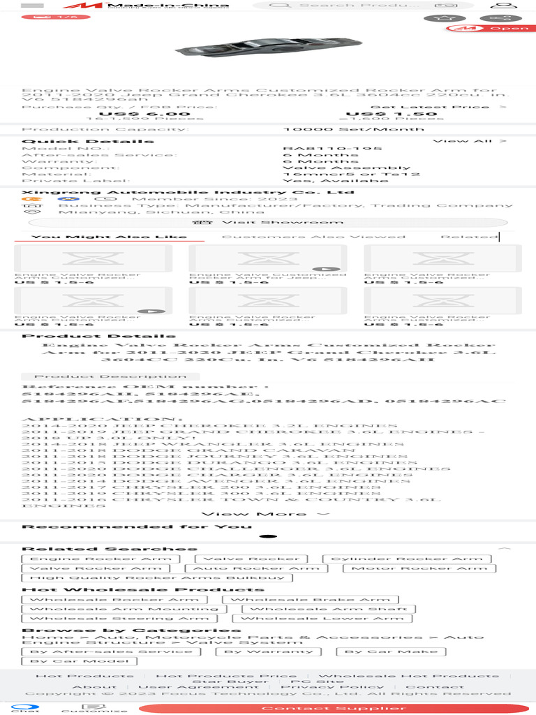 Engine Valve Rocker Arms Customized Rocker Arm Fo… | PDF