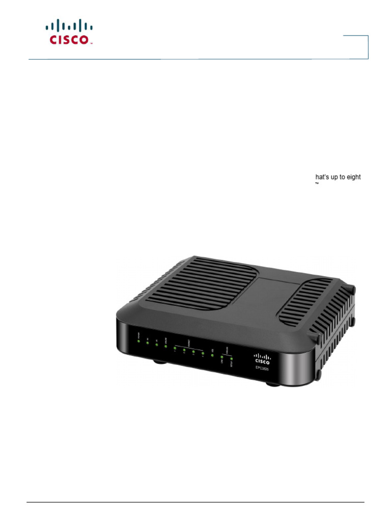 Cisco Model EPC3825 | PDF