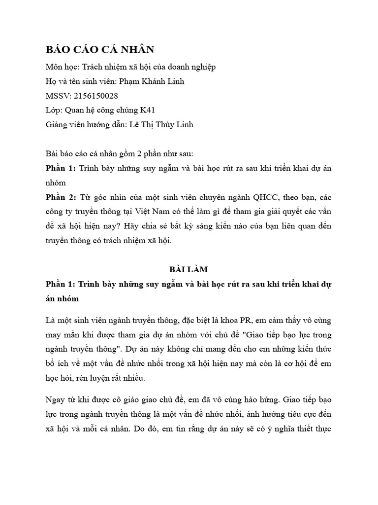 PH M Khánh Linh | PDF