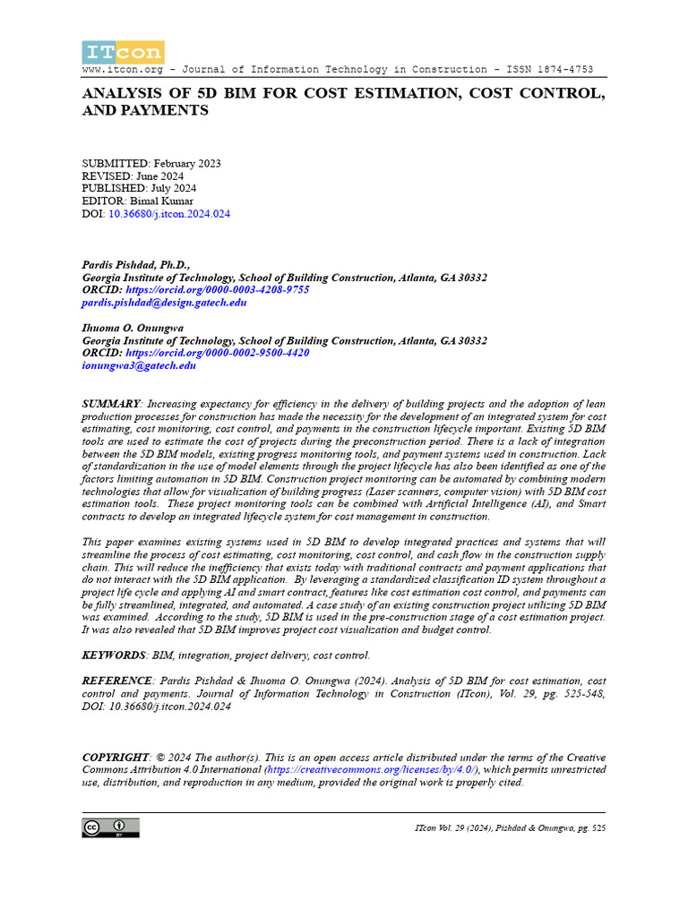 2024 - 24 ITcon Pishdad | PDF