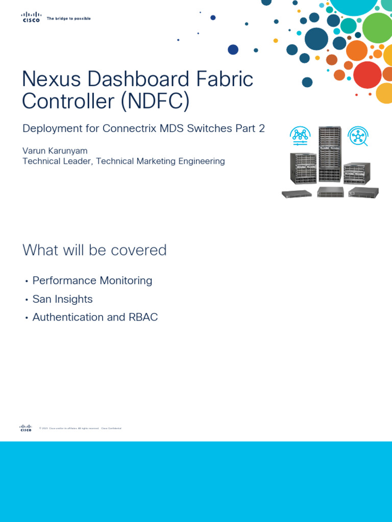 NDFC Deployment For Connectrix MDS Switches Part 2 | PDF | Computing ...