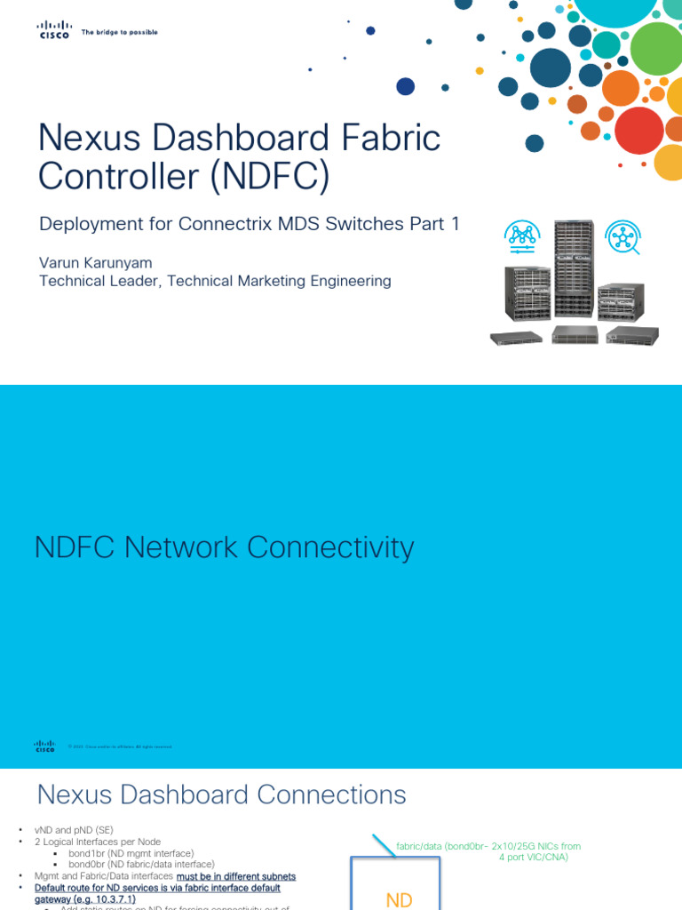 NDFC Deployment For Connectrix MDS Switches Part 1 | PDF