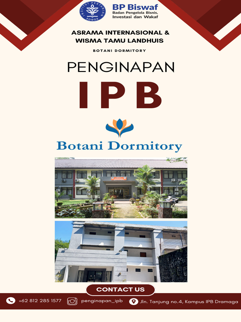 Brosur Penginapan IPB | PDF