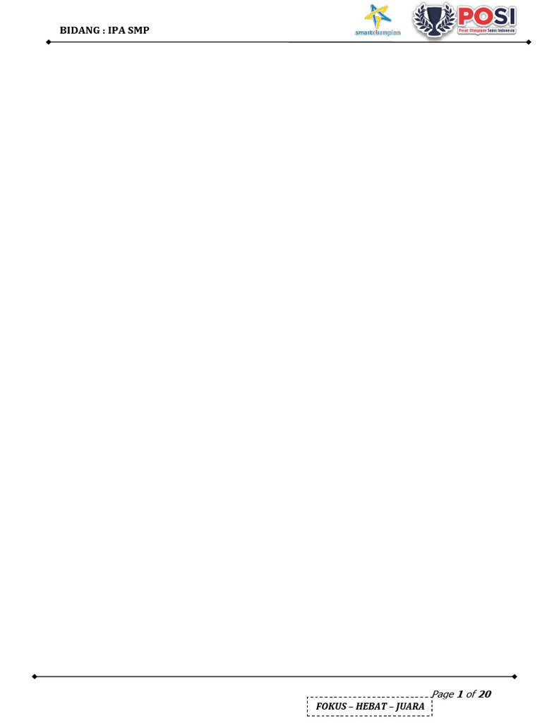 Pembahasan Soal SMP IPA - MSO 2024 | PDF