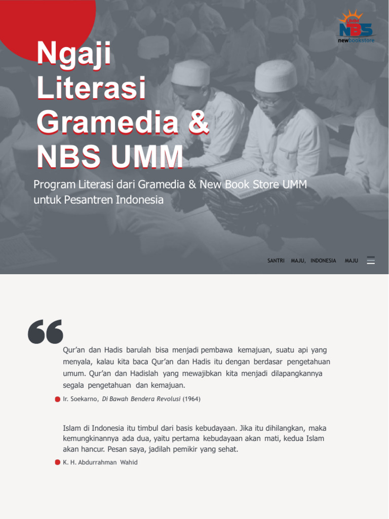 Ngaji Literasi Nbs Umm X Gramedia 2023 | PDF