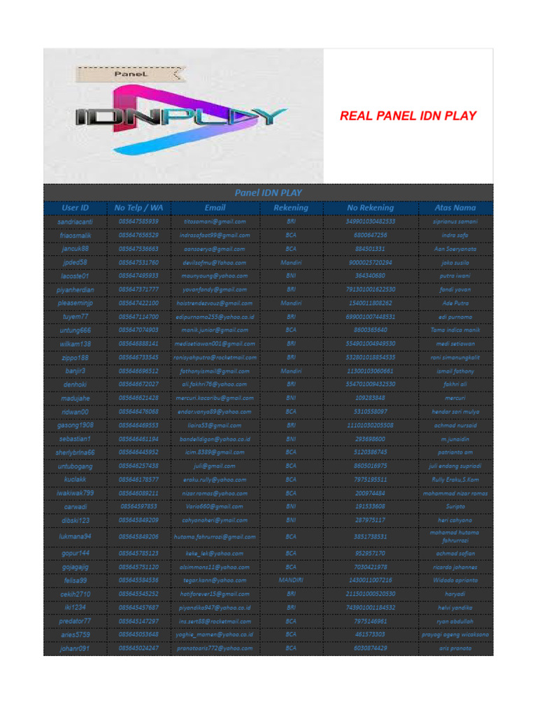 Panel Idn Play | PDF
