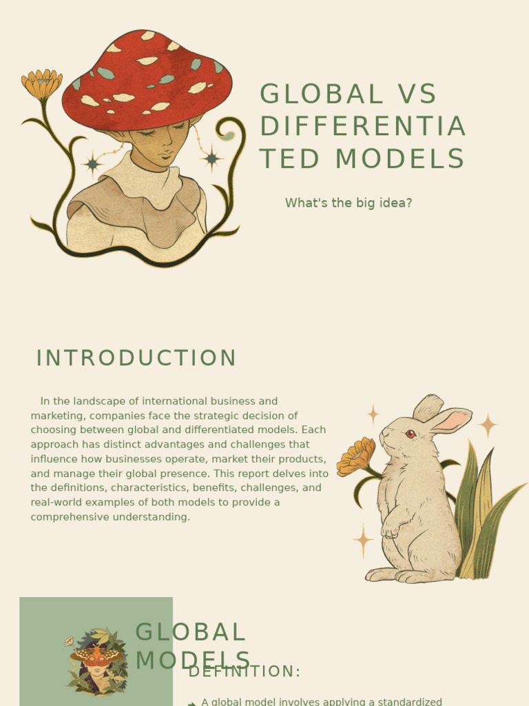Global Vs Differentiated Models | PDF