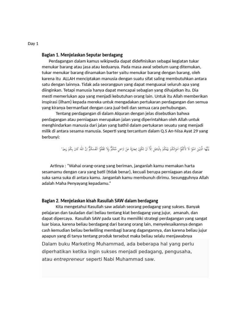 Day 1 Content | PDF