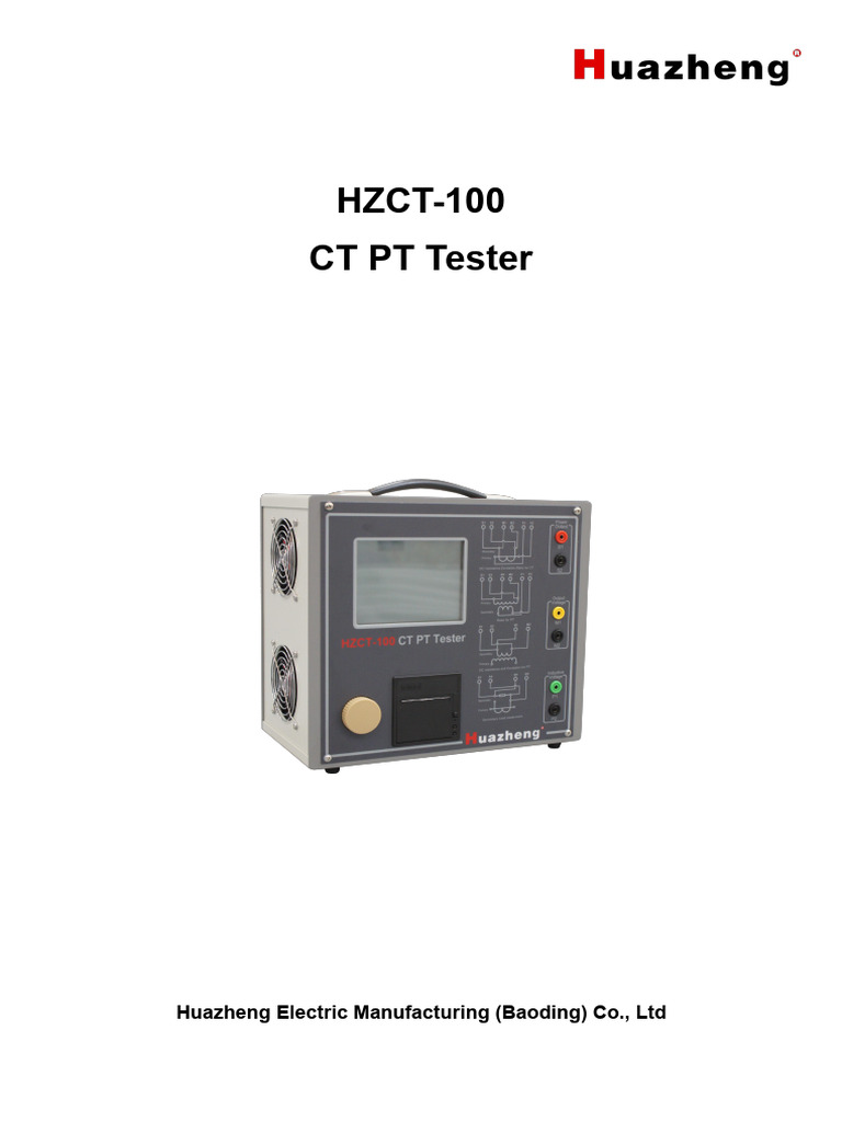 Automatic CT PT Tester | PDF