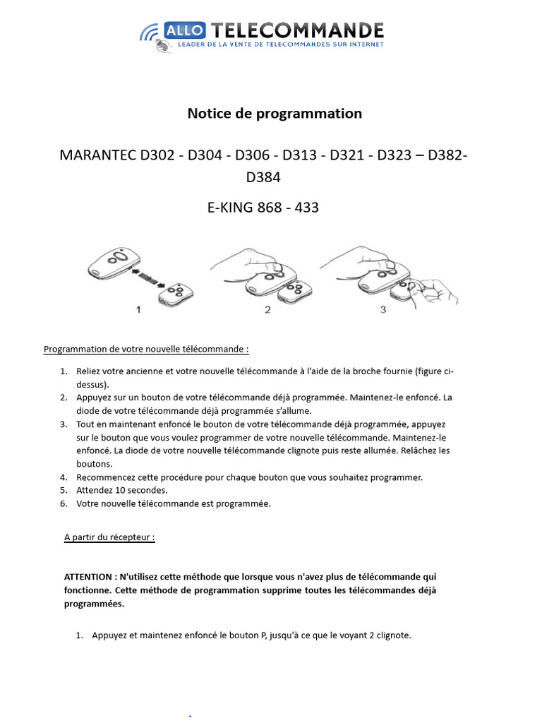 Marantec 323 | PDF