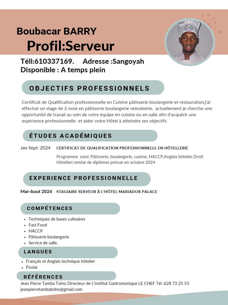CV Boubacar Barry | PDF