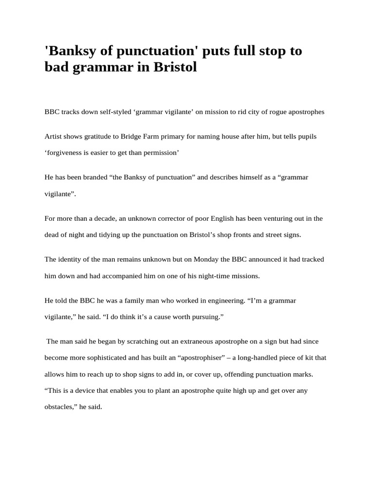 Handout Banksy | PDF