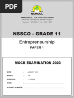 NSSCO & NSSCAS Regional Mock Examination Final | PDF
