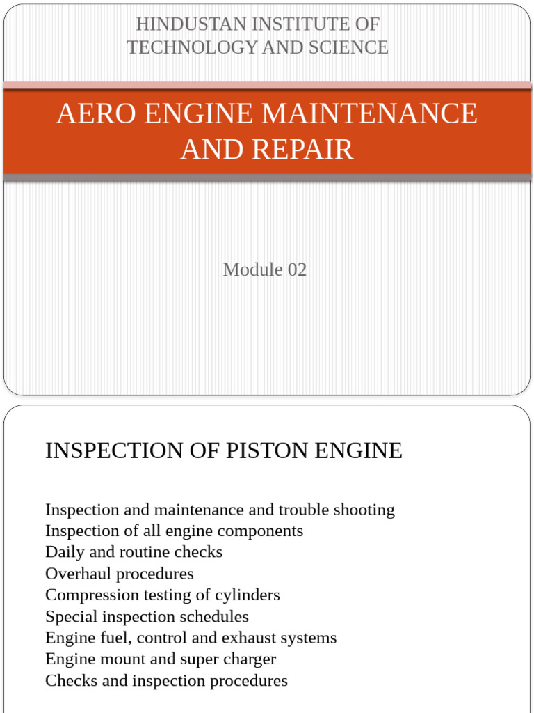 Aero Engine Maintenance Guide | PDF | Turbocharger | Technology ...