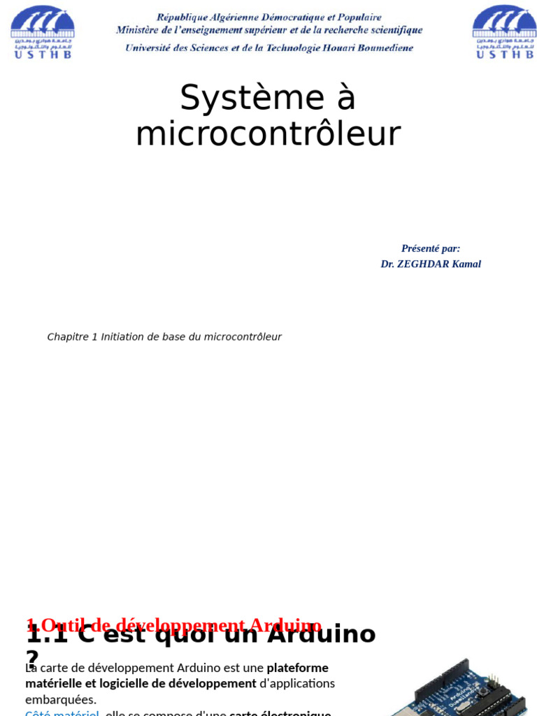 Cours 3 | PDF | Arduino | Ordinateurs
