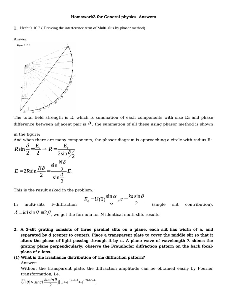 Homework3 - Answer Keys | PDF