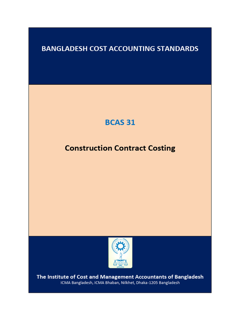 BCAS 31 - Construction Contract Costing | PDF