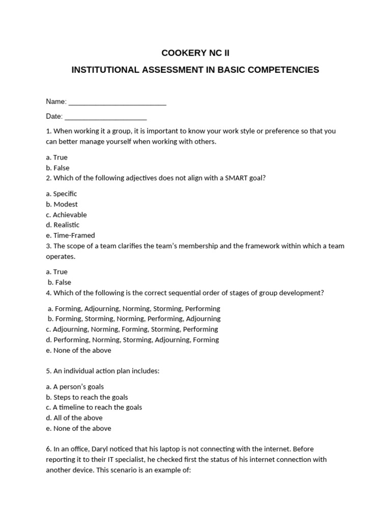 IA BASIC COMPETENCY | PDF