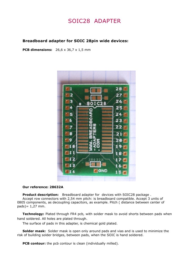 SOIC28 Adapter | PDF