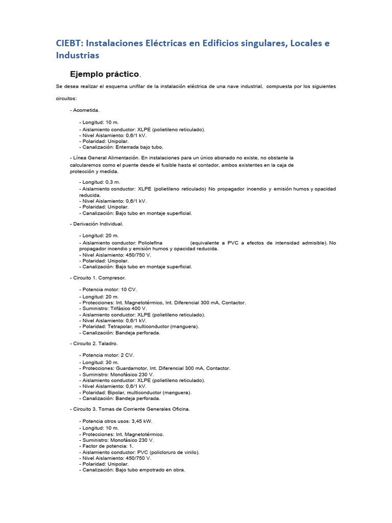 Ejemplo Práctico CIEBT | PDF