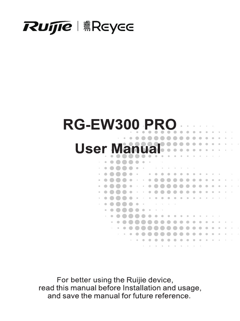 RG-EW300 PRO User Manual | PDF