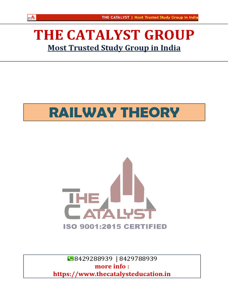 Railway Theory (A.s Pandit Sir) | PDF
