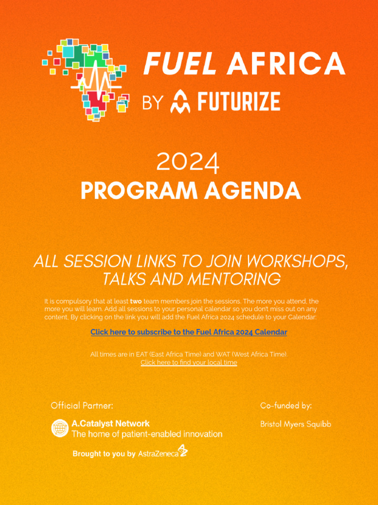 Program Agenda - Fuel Africa 2024 | PDF