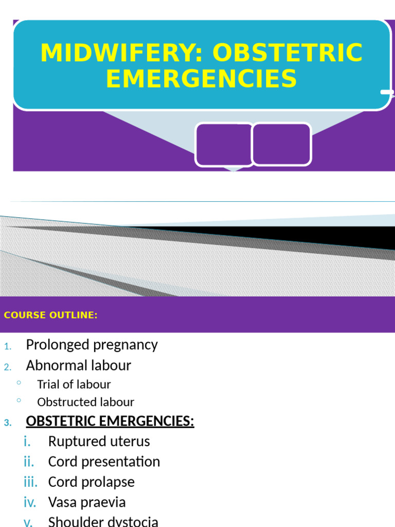 Obstetric Emergencies in Midwifery | PDF | Childbirth | Science ...