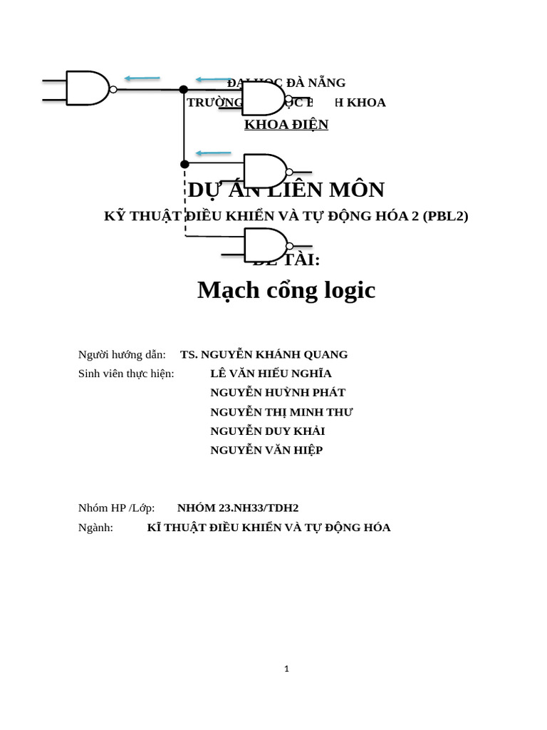 M CH C NG Logic: D Án Liên Môn | PDF