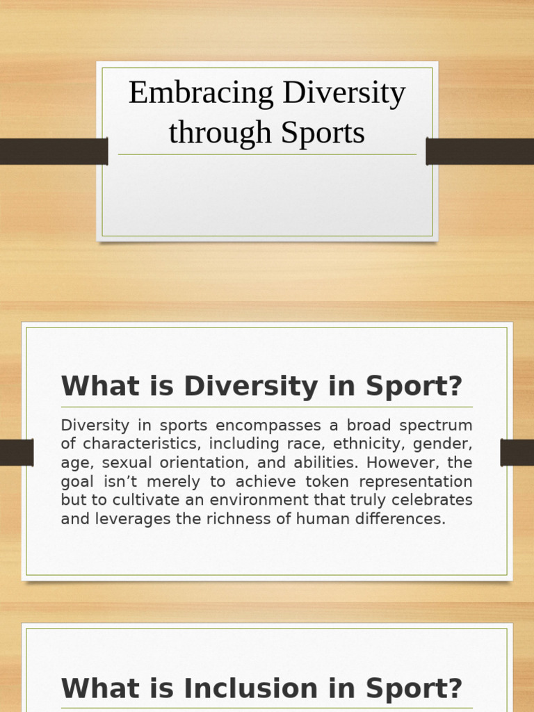 Embracing Diversity Through Sports | PDF