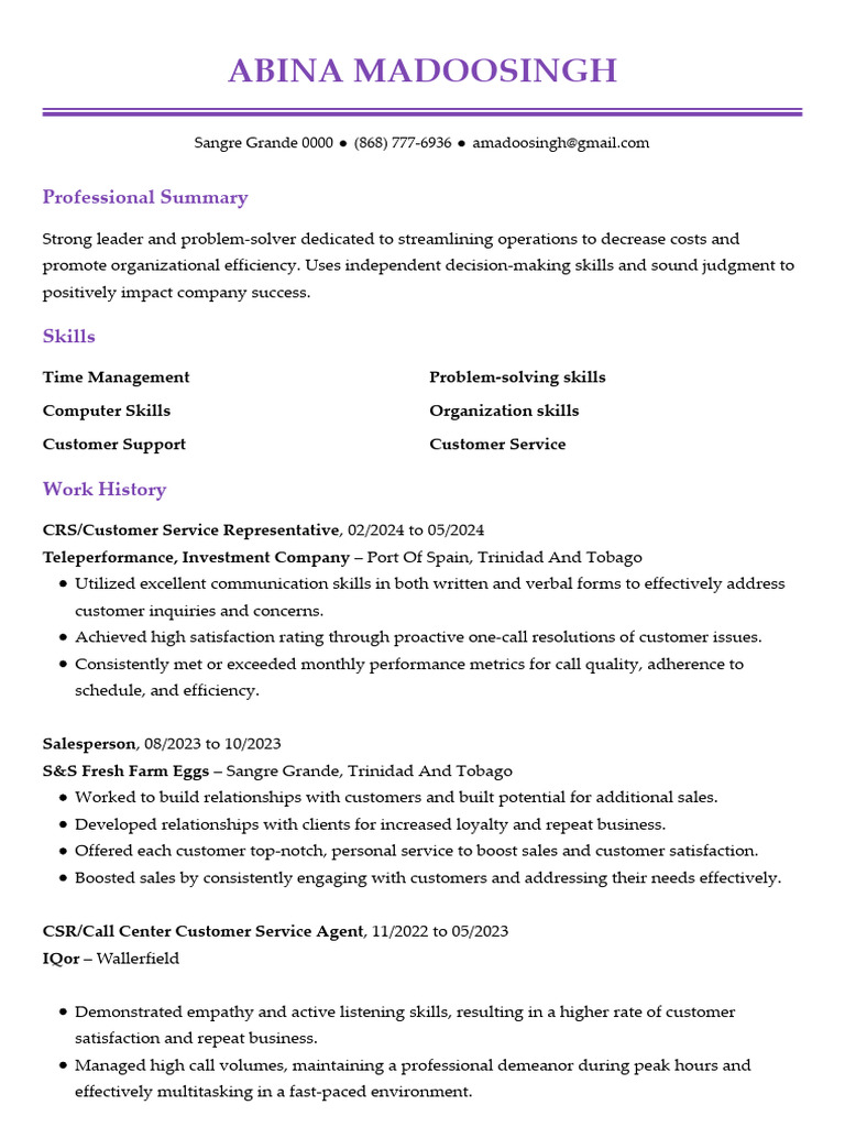 My Resume 01 | PDF
