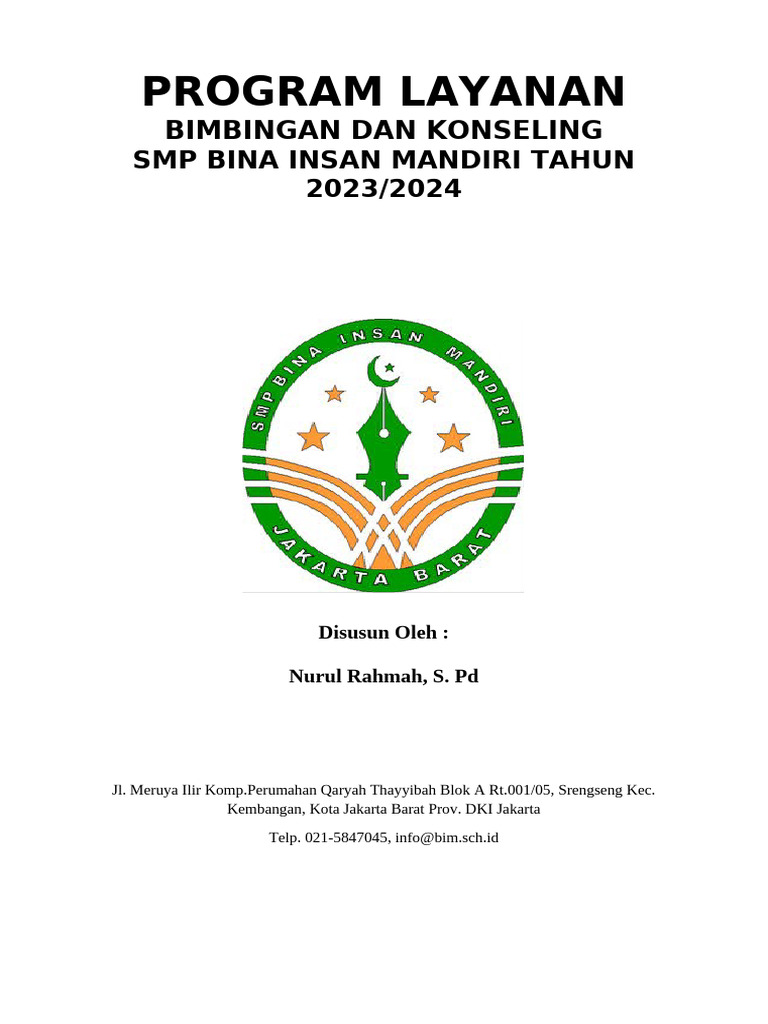 Program BK SMP Bim | PDF