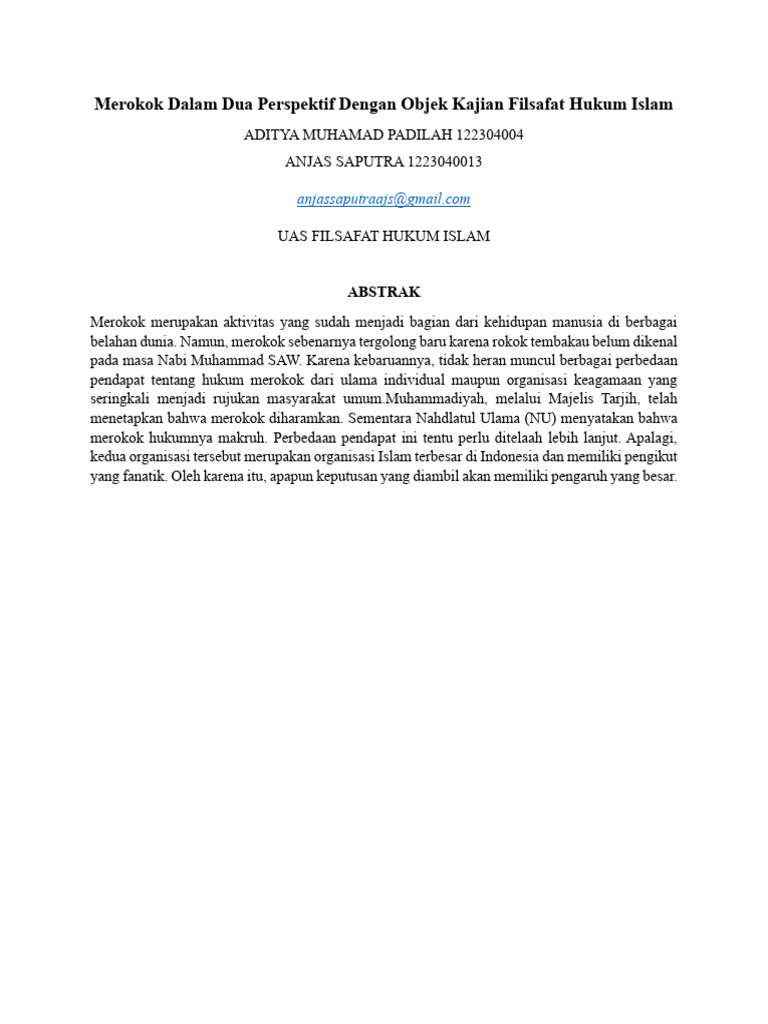 Uasfiskum Aditya Anjas | PDF