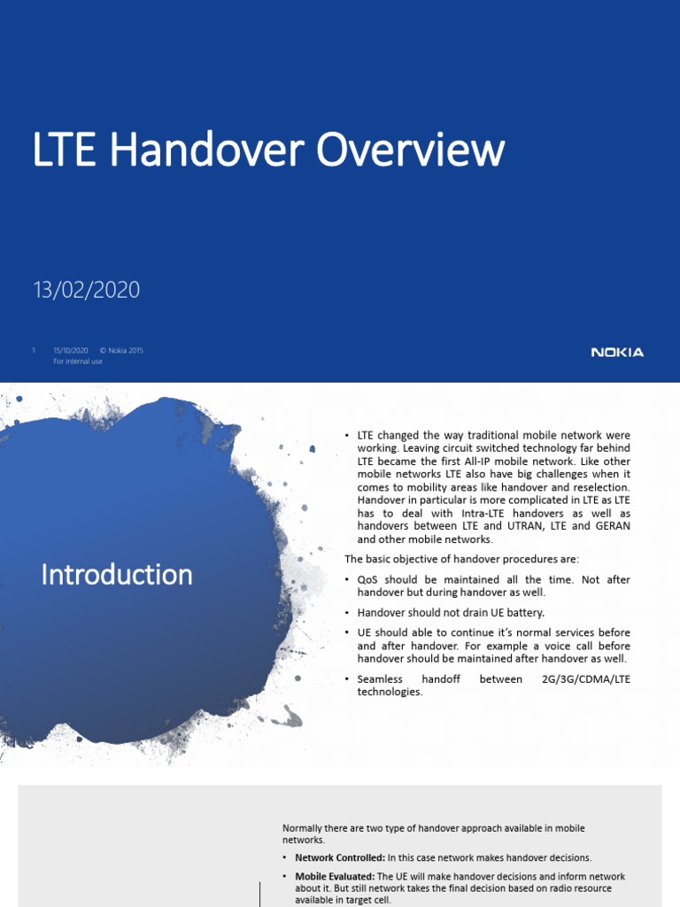 LTE Handover | PDF