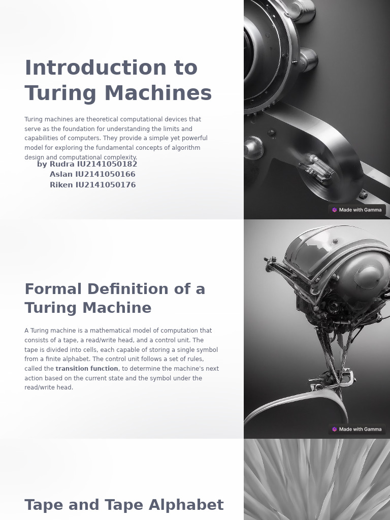 Introduction To Turing Machines | PDF | Applied Mathematics ...