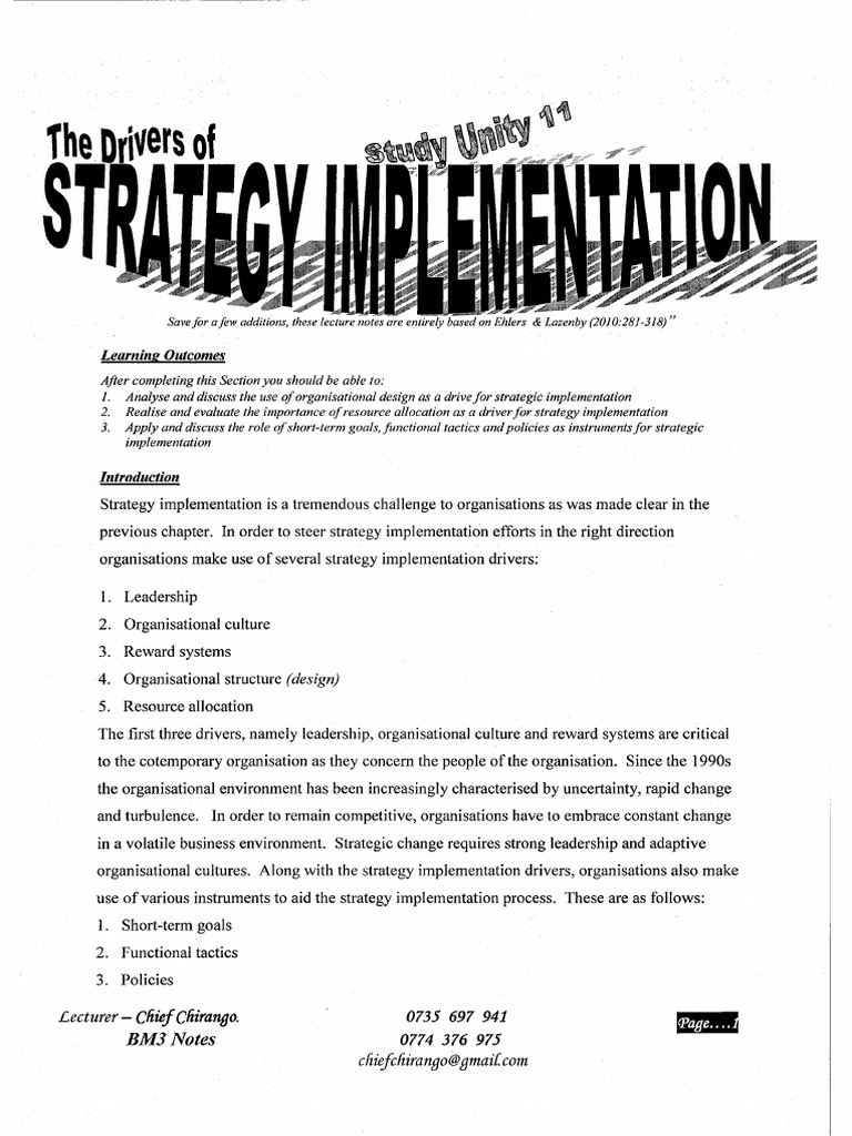 BM3 Study Unit 11 | PDF