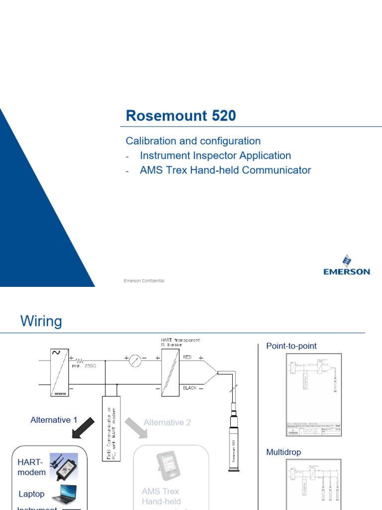 Rosemount 520 - Configuration Instruction - IIA and Trex - I01 | PDF