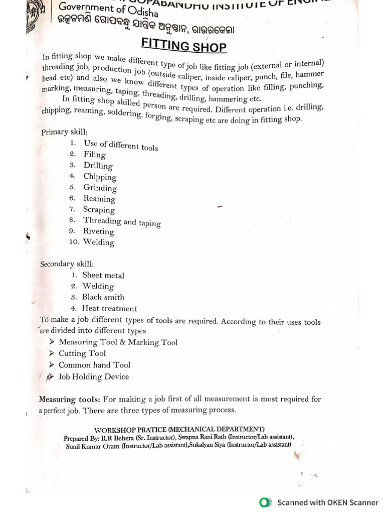 Fitting Shop | PDF
