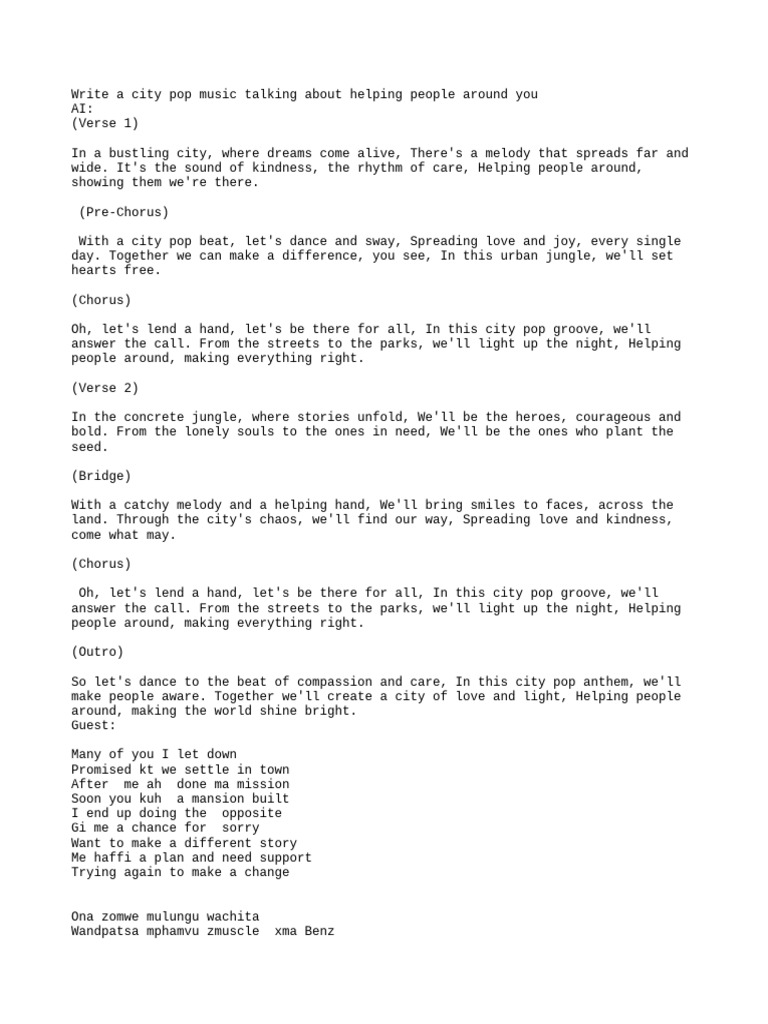 Lyrics | PDF