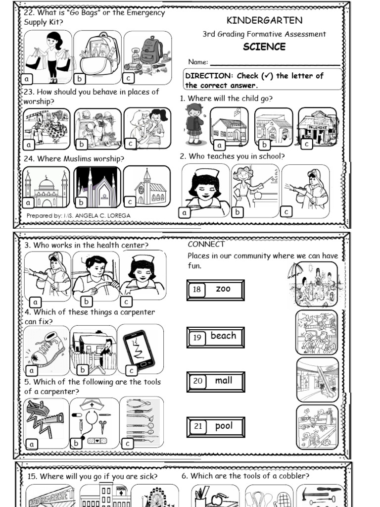 science 3rd grading exam 17-18 | PDF