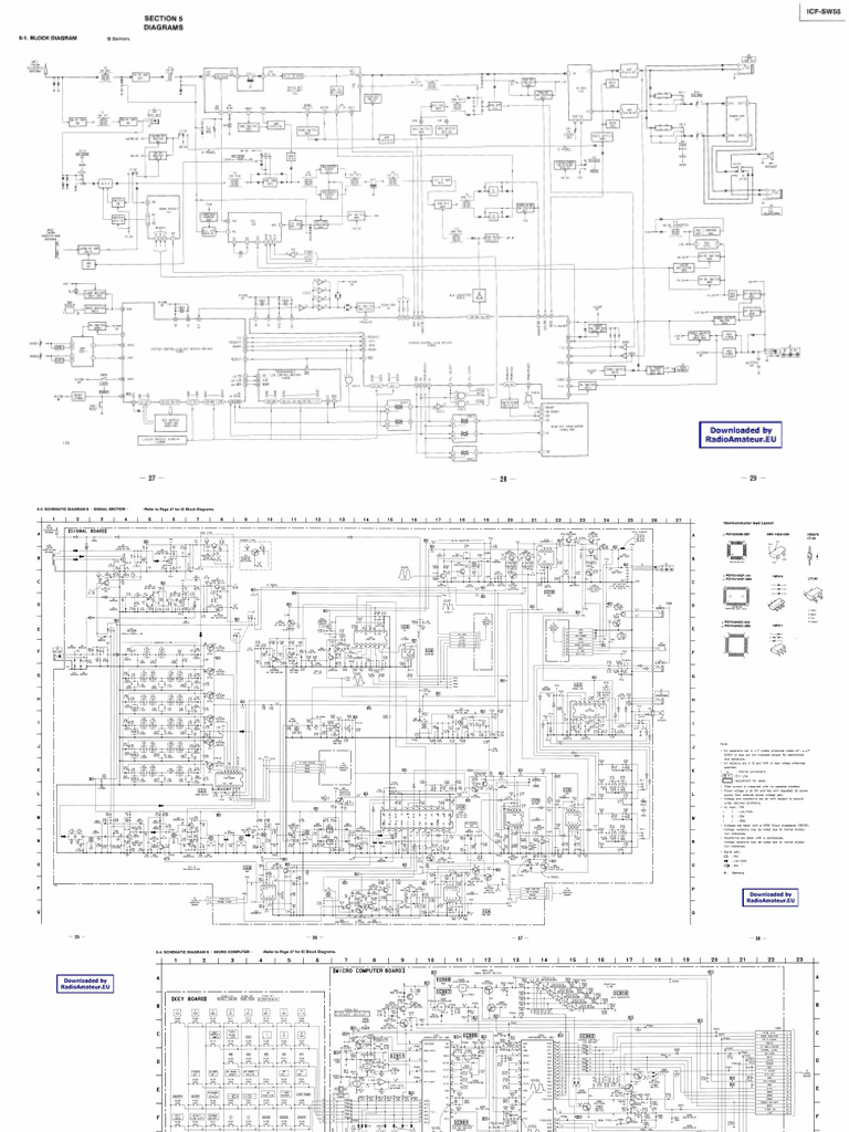 Sony ICF-SW55 Schematic Diagram | PDF