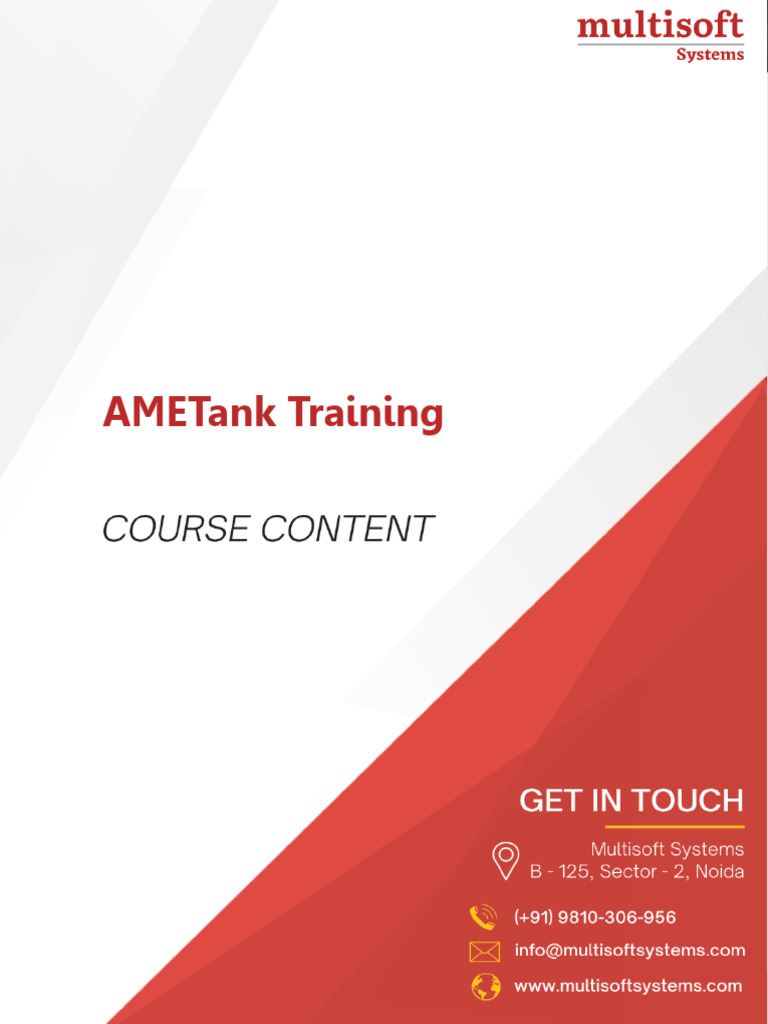 AMETank Training - MS | PDF