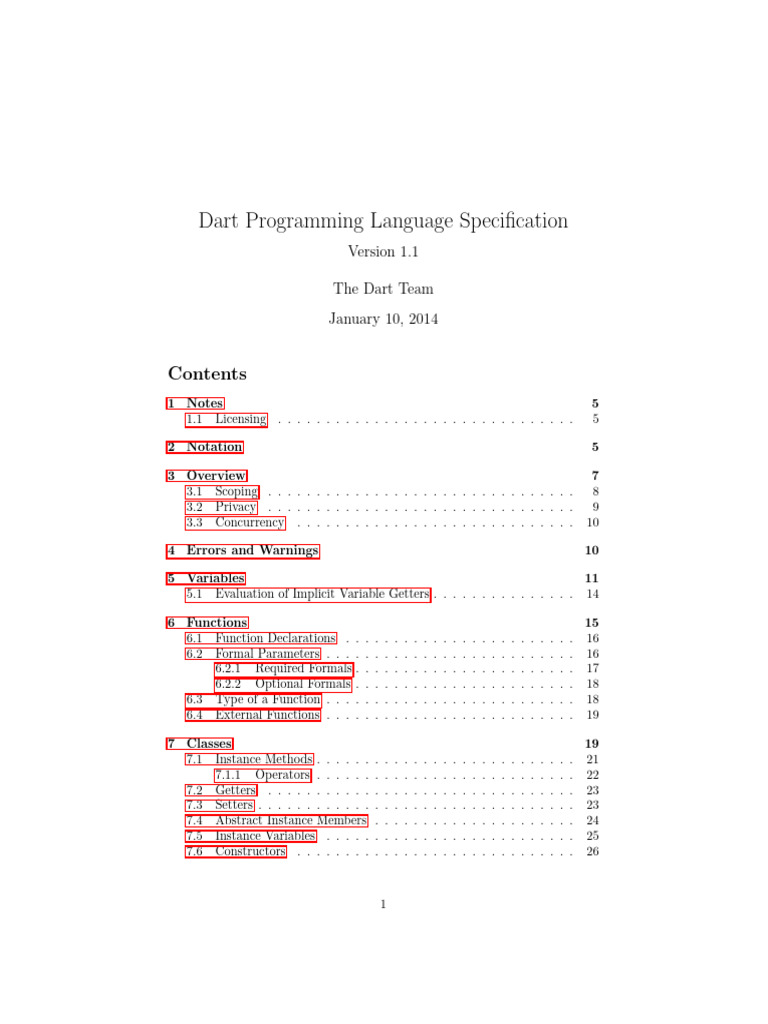 Dart Programming Language Specification-32802221 | PDF