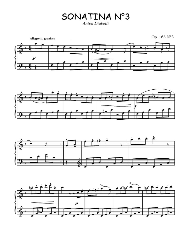 Diabelli Sonatine Op.168 N3 Rondo | PDF