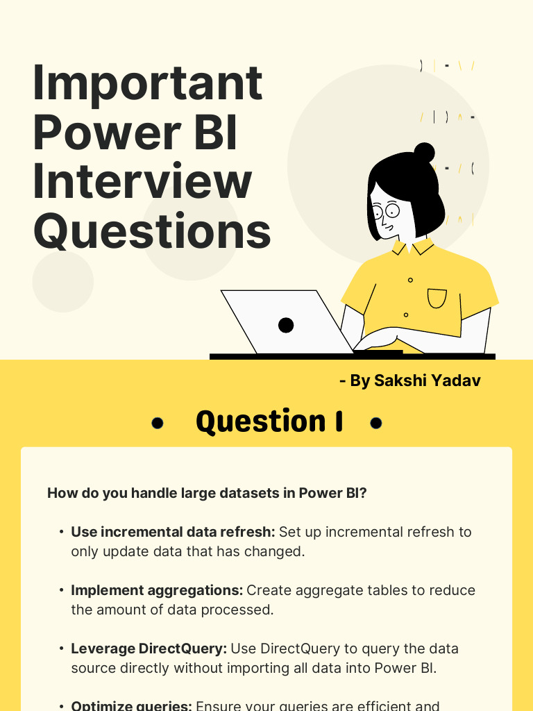 Important Power BI Interview Questions | PDF